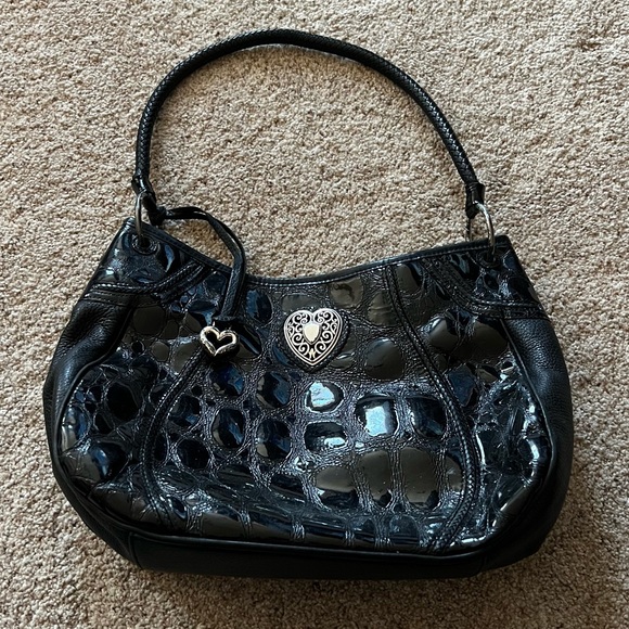 Brighton | Bags | Brighton Black Leather Hobo Purse | Poshmark